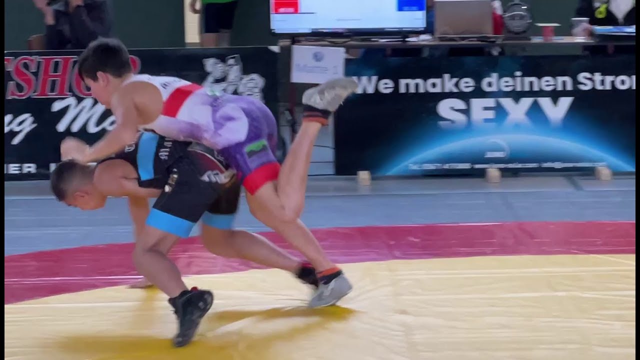 Wrestling / Ringen, LM Sachsen 2023, Jugend B, Freestyle, 48 kg ...