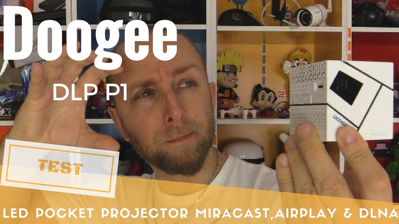 Doogee P1 DPL, Mini projecteur portable Wifi DLNA Miracast top la class ...