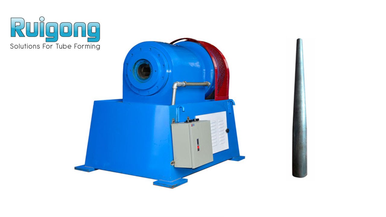 Whole steps to process a manual tube tapering machine - YouTube