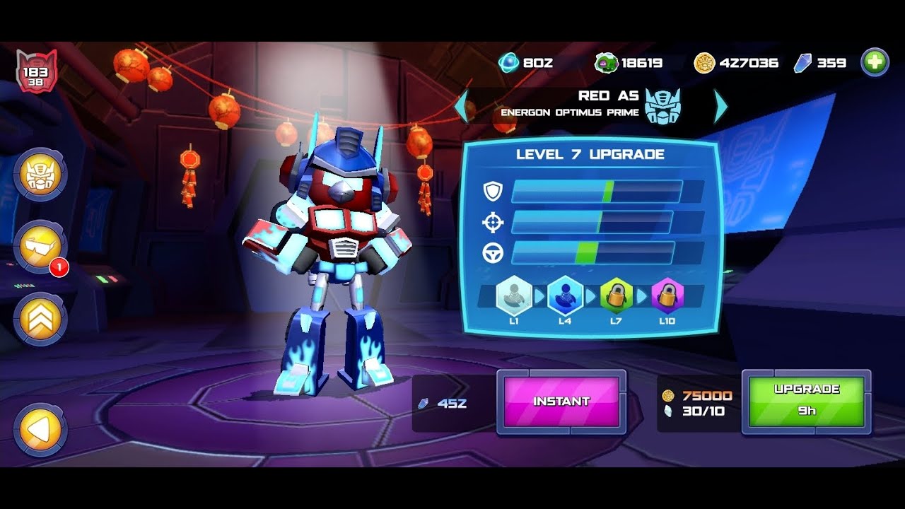Angry Birds Transformers Energon Optimus Prime