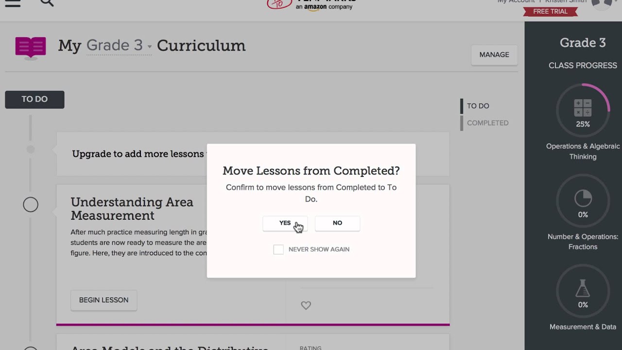 TenMarks Math Teach: My Curriculum - YouTube