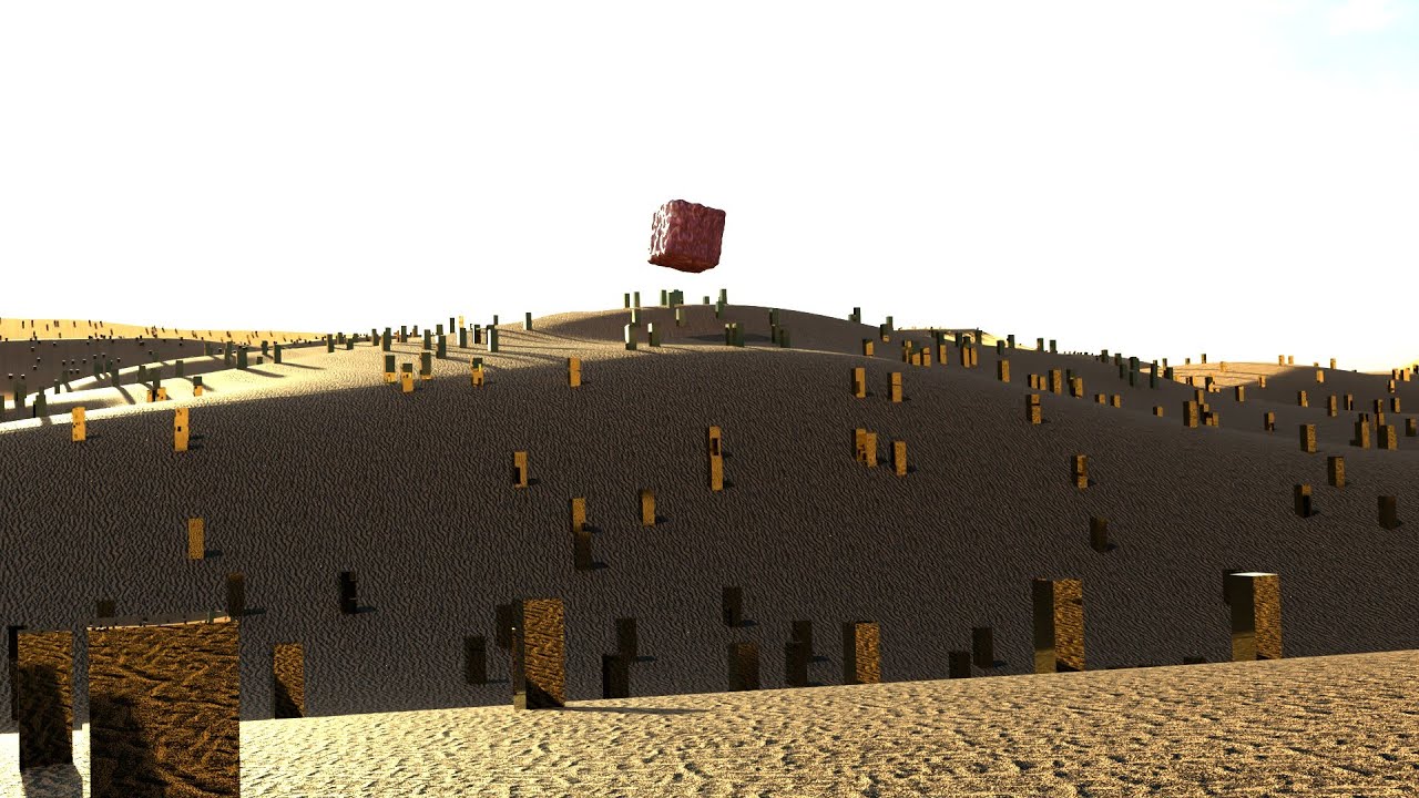 desert (liminal space blender animation) - YouTube