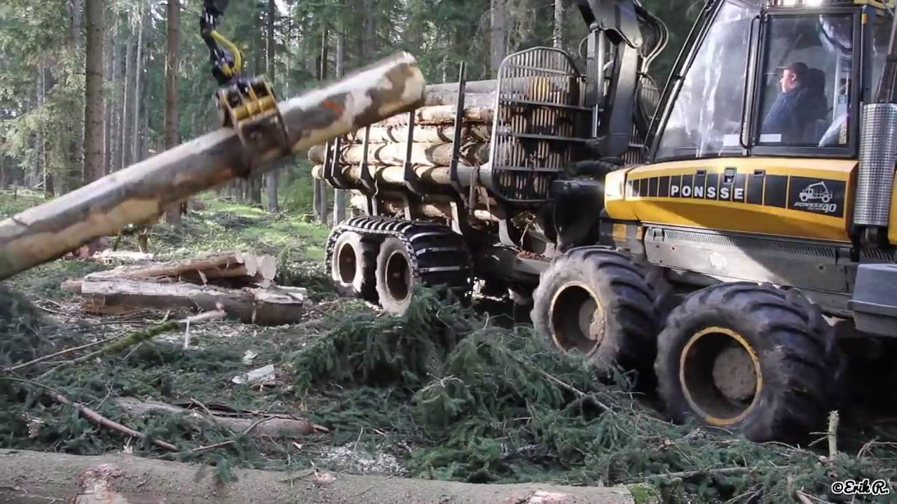 Wisent - Forwarders Ponsse - YouTube