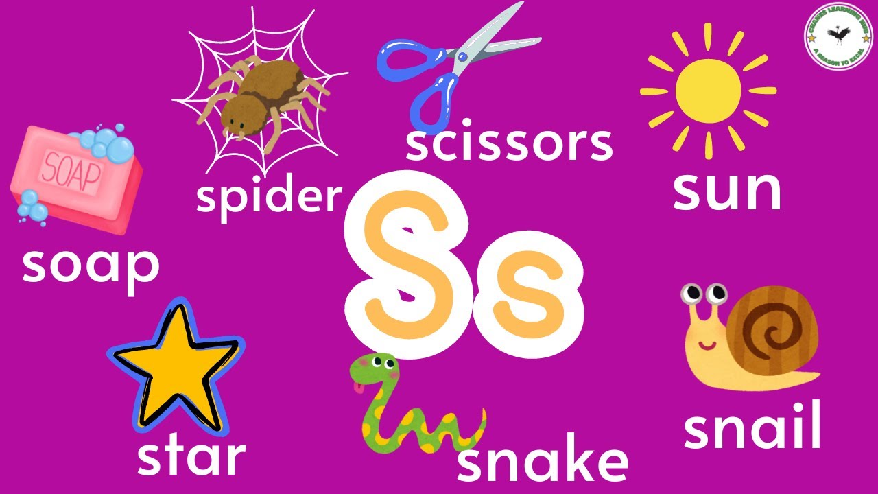 English Letter Ss - ABC Phonics Chant #kids #preschool #earlyliteracy # ...