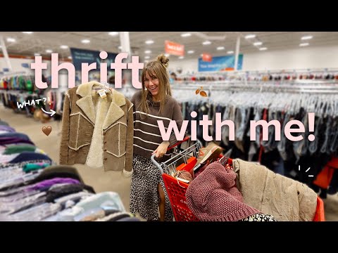 thrift with me for FALL 🛒🍂 this haul was everything i needed...