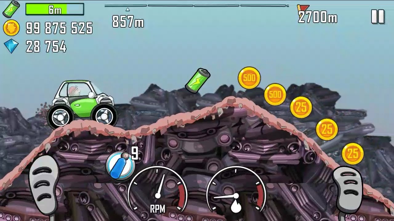 Electric car test drive || Hill Climb racing - YouTube