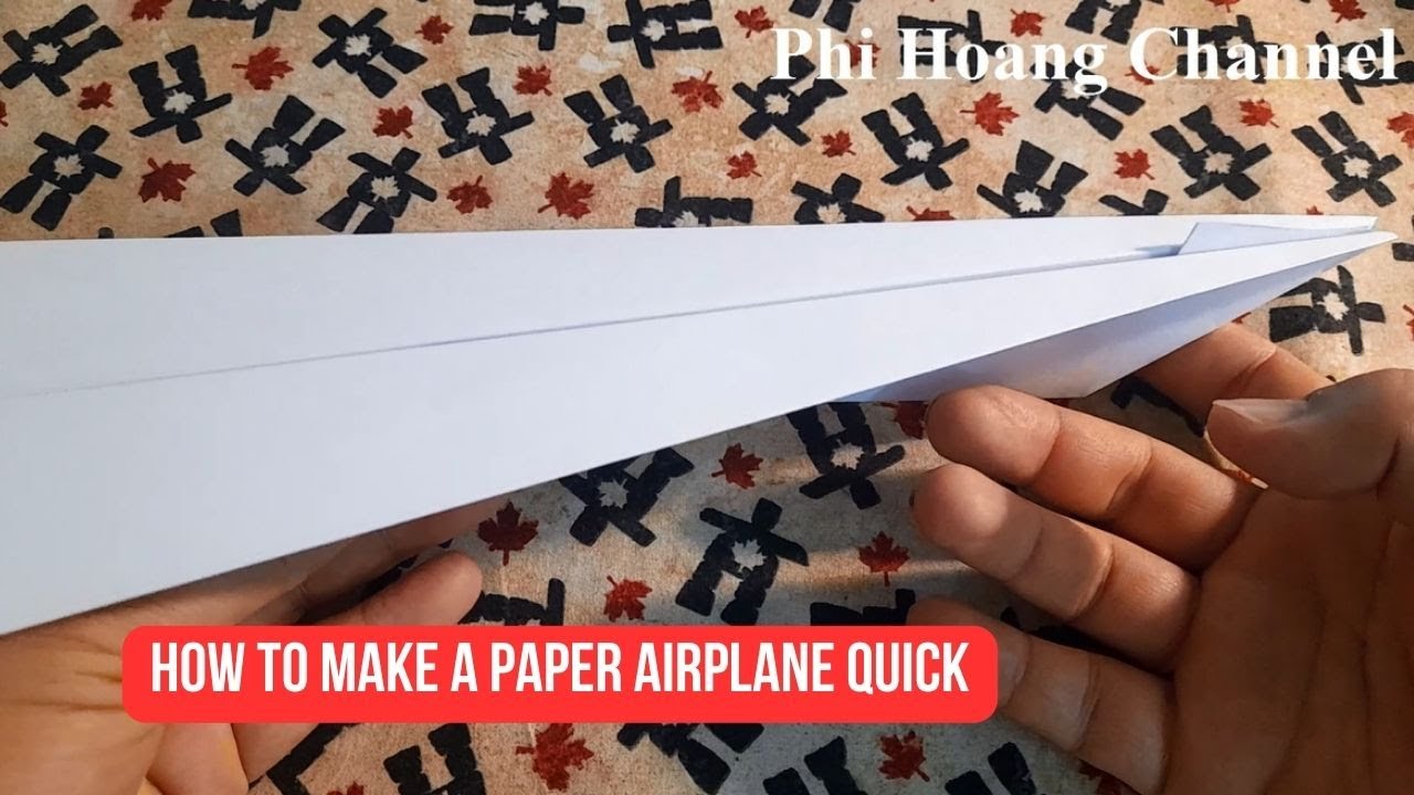 How To Make a Paper Airplane quick - DIY Paper Plane - YouTube
