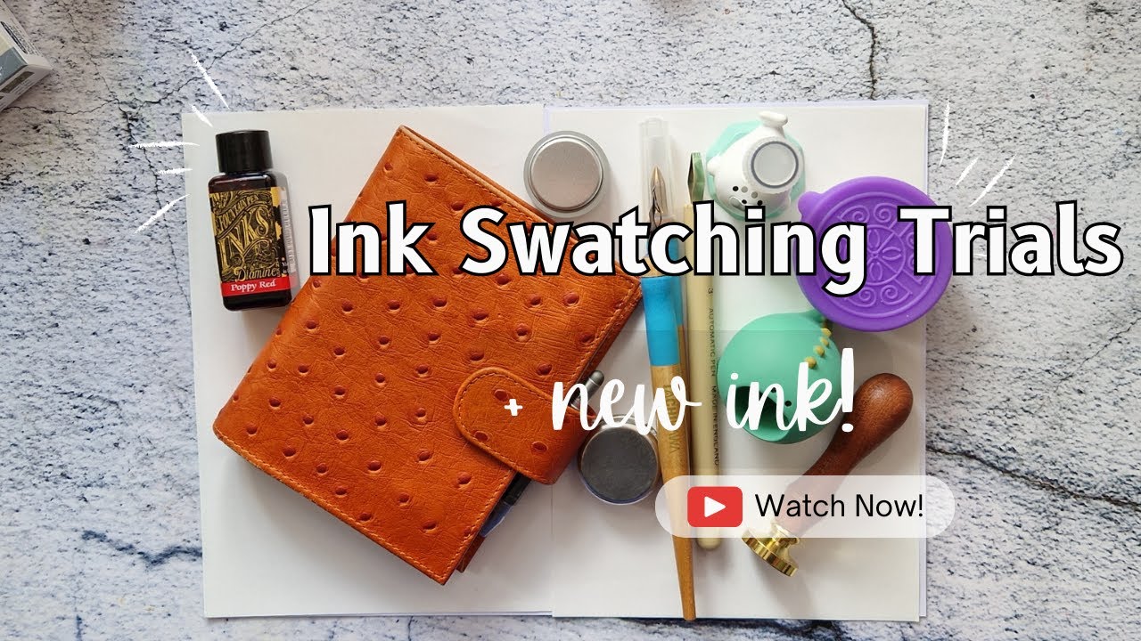 Ink Swatching Trials - YouTube