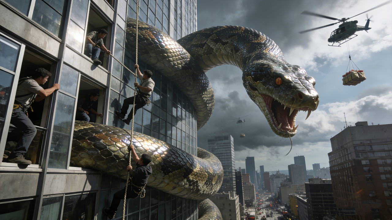 Mutant Giant Snake Invades Earth, Humanity Flees in Panic - YouTube