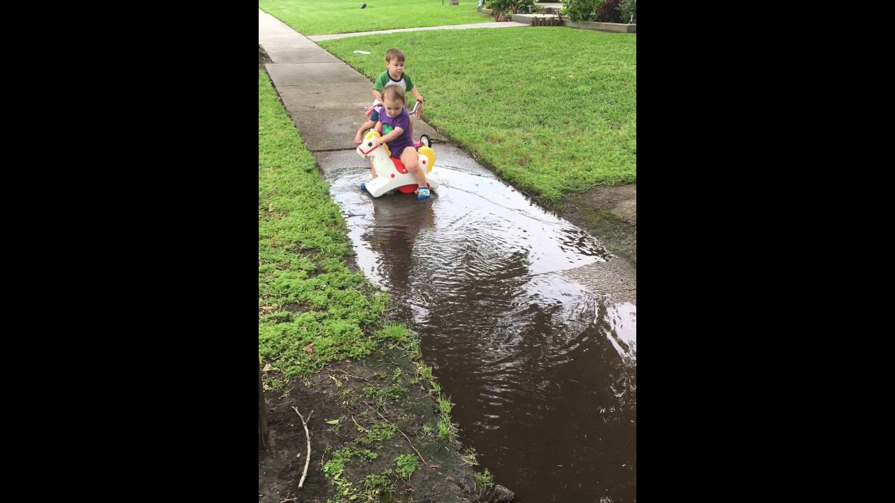 Puddle Fun - YouTube