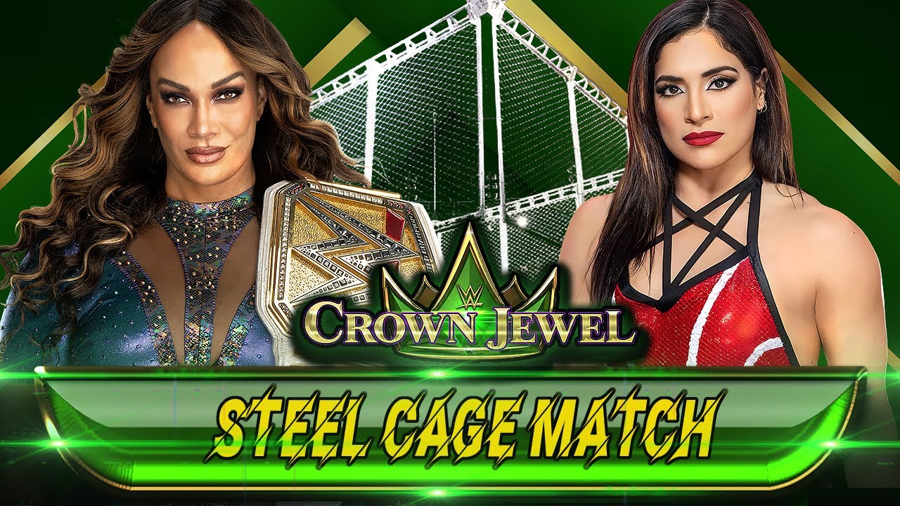 Nia Jax vs Raquel Rodriguez | Steel Cage | Crown Jewel | WWE 2K24 - YouTube