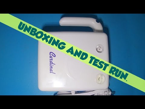 Cardinal brand Nebulizer | unboxing and test run. - YouTube