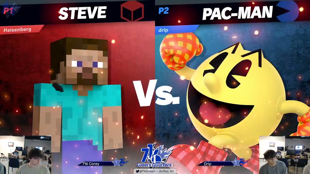 BSSP30 - Drip (Pac-Man) Vs Corey (Steve) - SSBU Losers Quarters - YouTube