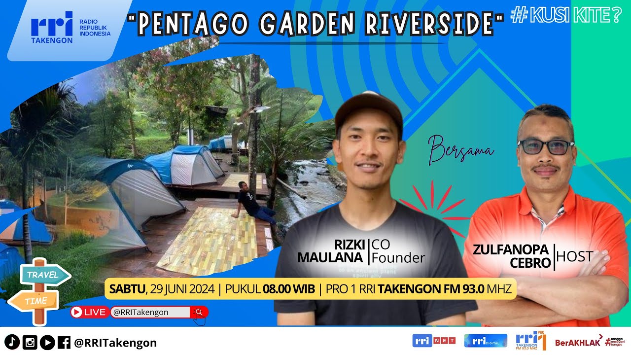 RRI TAKENGON, KUSI KITE? PENTAGO GARDEN RIVERSIDE || SABTU 29 JUNI 2024 ...