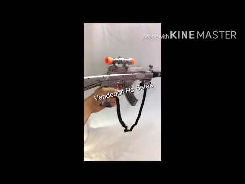 Metralhadora Brinquedo Luminosa e Sonora