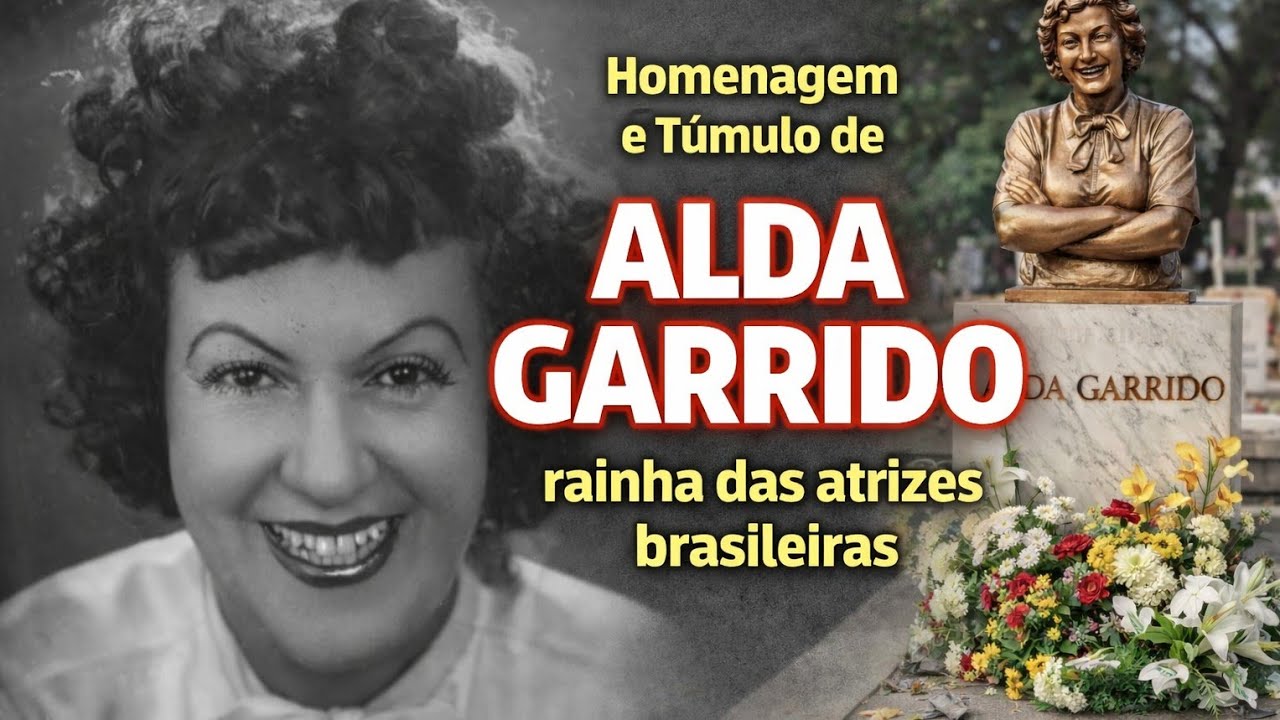 Túmulo e homenagem à atriz Alda Garrido - YouTube