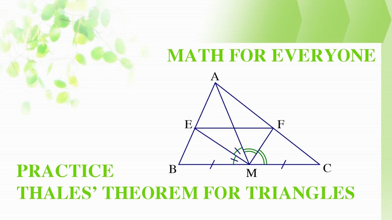 [Math 8] Practice Thales theorem and Property of angle bisector of ...