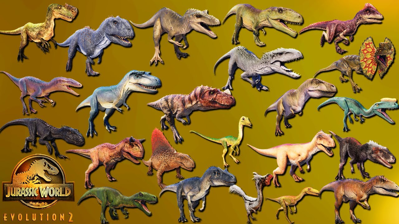 All 31 Carnivore Dinosaurs - All Land Species Unlocked (Malta Update ...