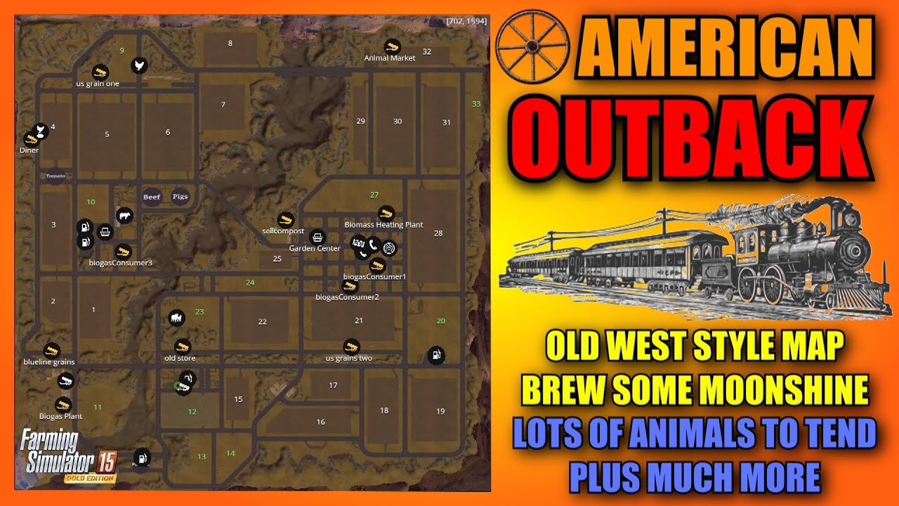 Farming Simulator 2015 - American Outback V Gold Mod "Map Mod Review ...