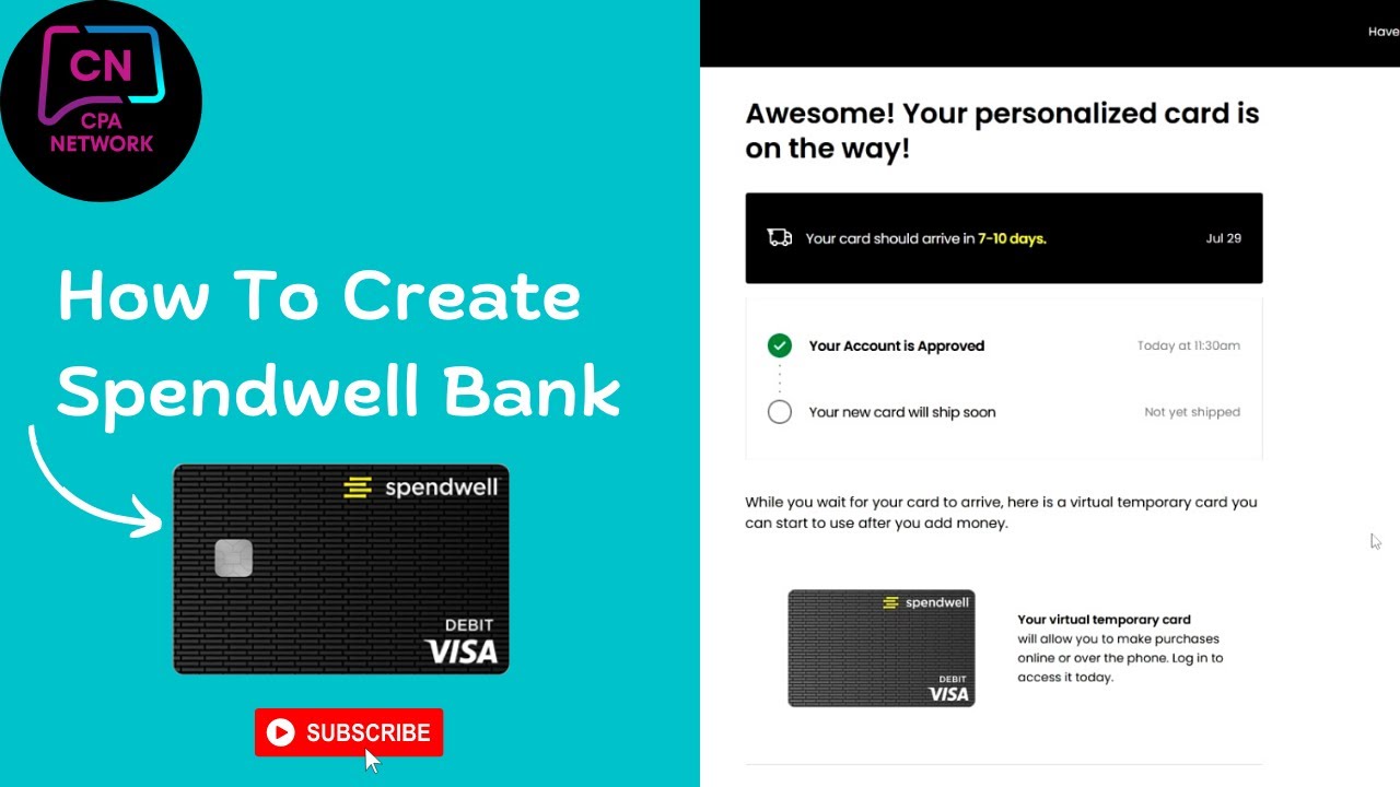 How To Create Spendwell Bank Account 2022 || Update System || CPA ...