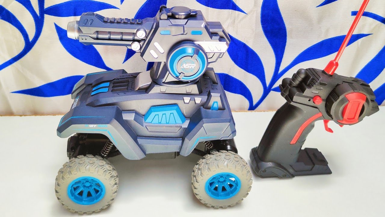 Rc shooting tank gel bullets tank unboxing- dabbaunboxing - YouTube