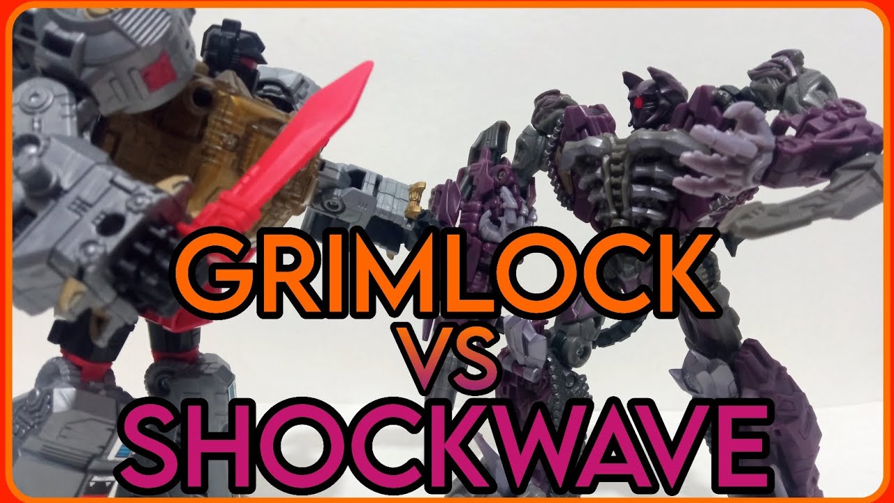 Grimlock vs Shockwave / Stop motion - YouTube