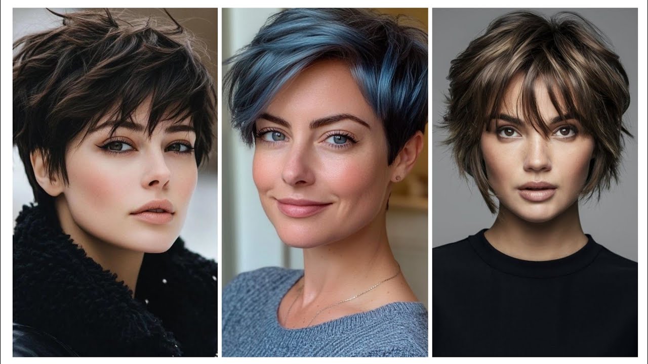 Fabulous modern short haircuts ideas #shorthairstyles - YouTube