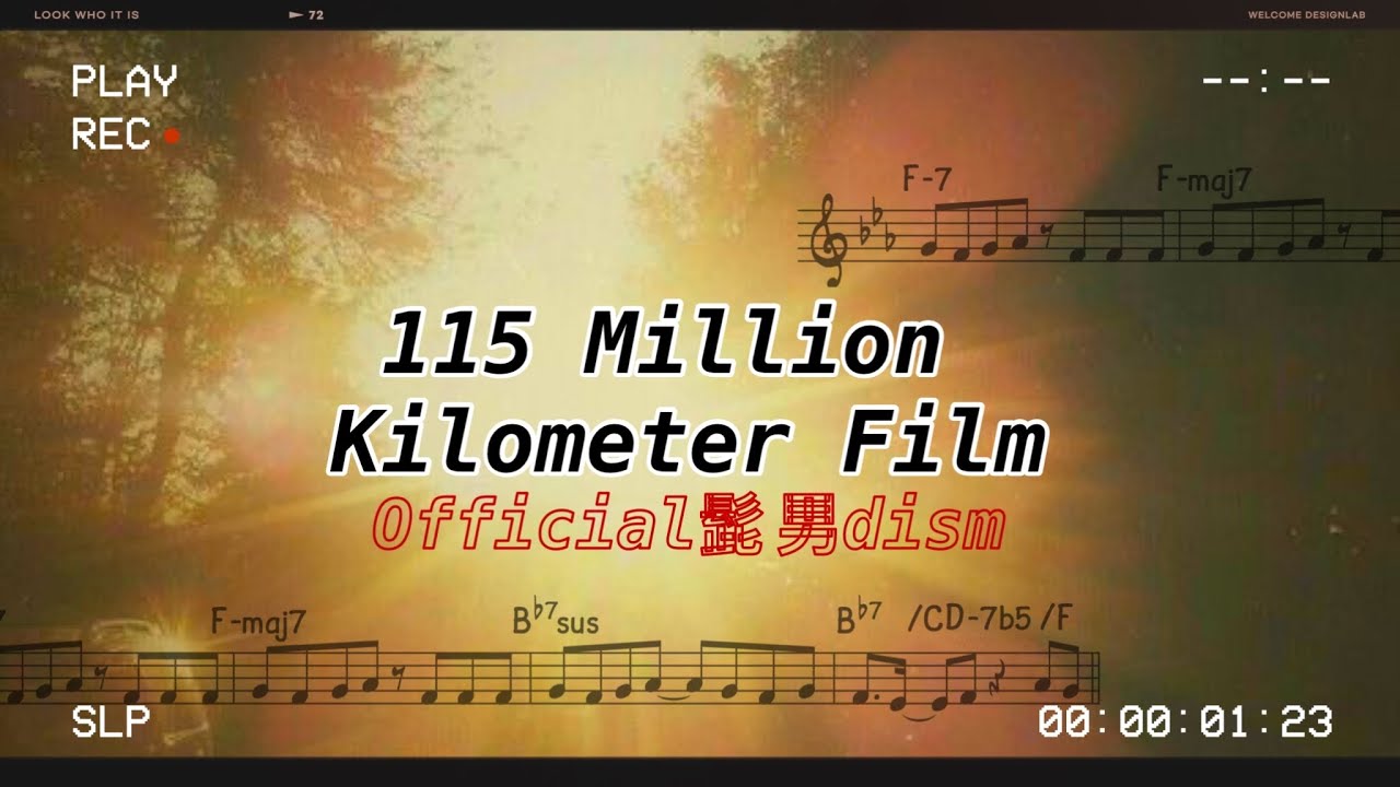 Official髭男dism - 115 Million Kilometer Film (Sheet Music w/Lyrics Rom ...