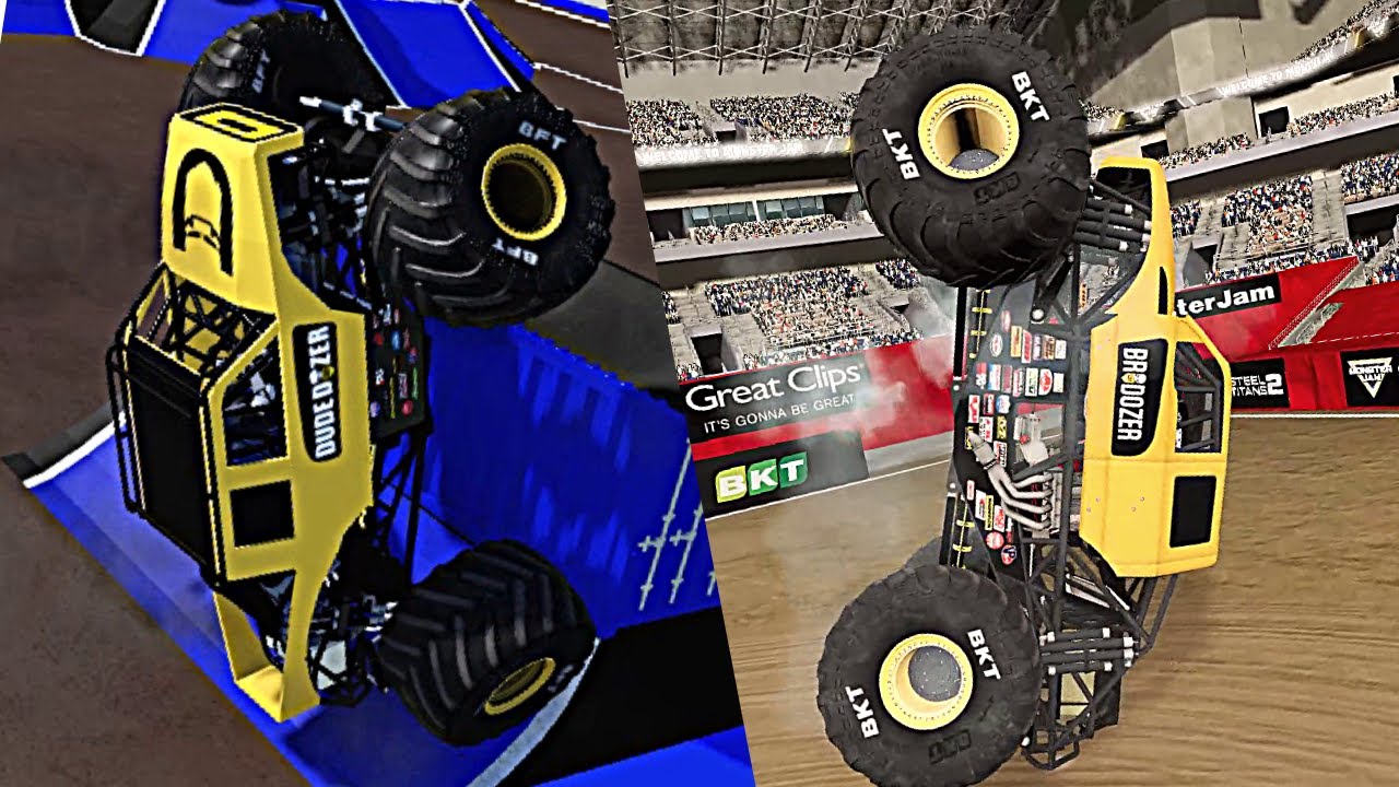 BRODOZER MONSTER TRUCK BEST Freestyle Moments in Monster Jam Games #monsterjam - YouTube