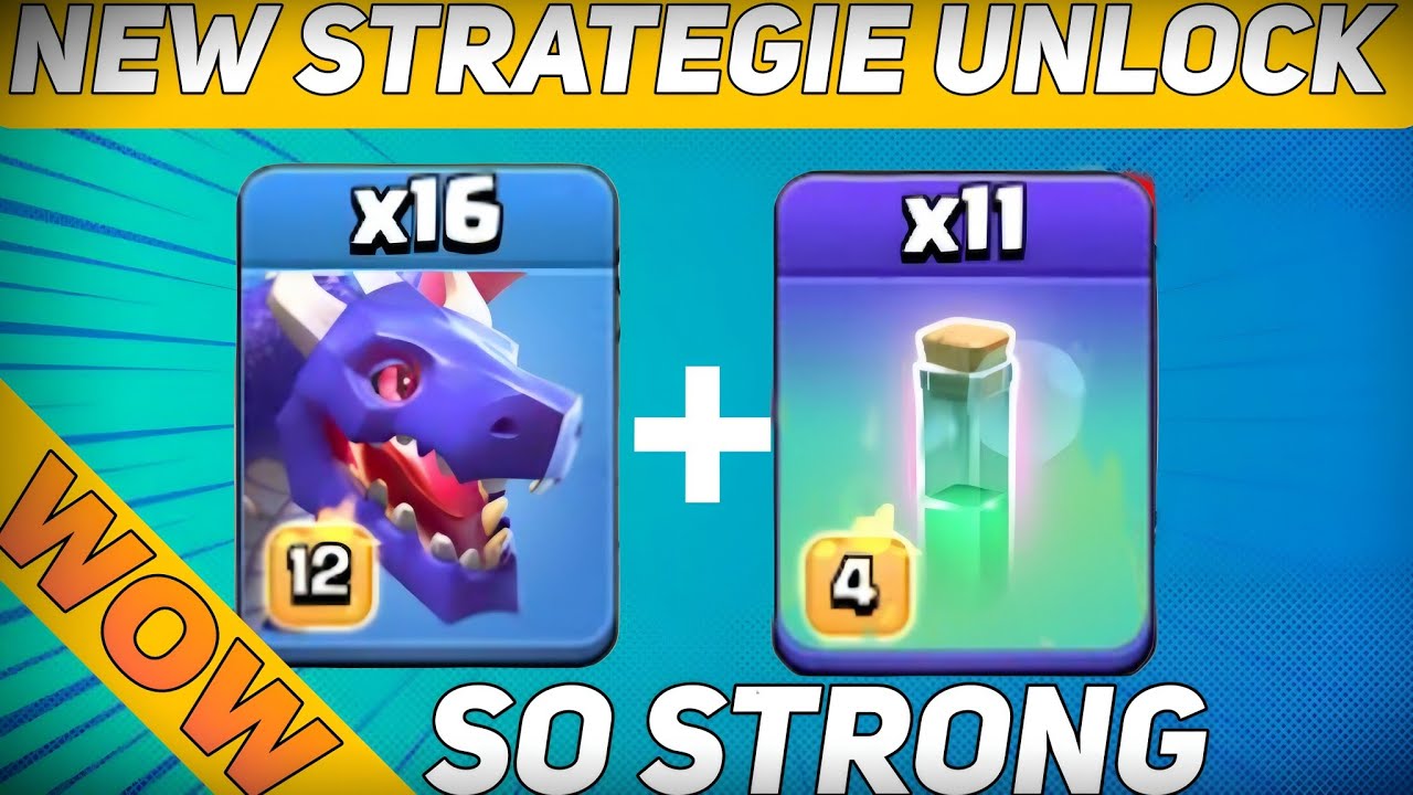 Dominates with 12 Dragons and 11 Invisibility Spells in Clash of Clans ...