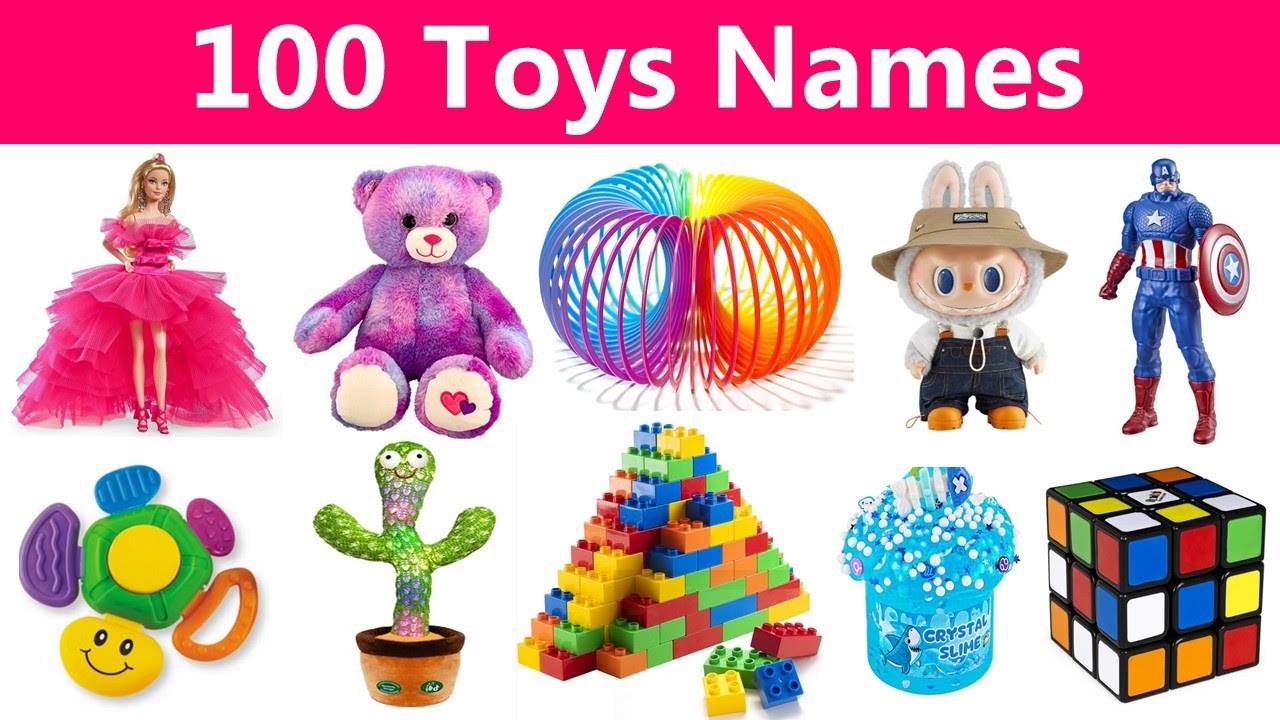 100 toys names for toddlers | toy name in English for kids | talking ...