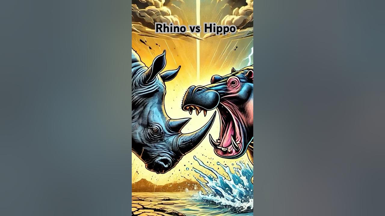 Rhino vs Hippo : Who Would Win? 🦏vs🦛 #rhino #hippo #animalbattle - YouTube