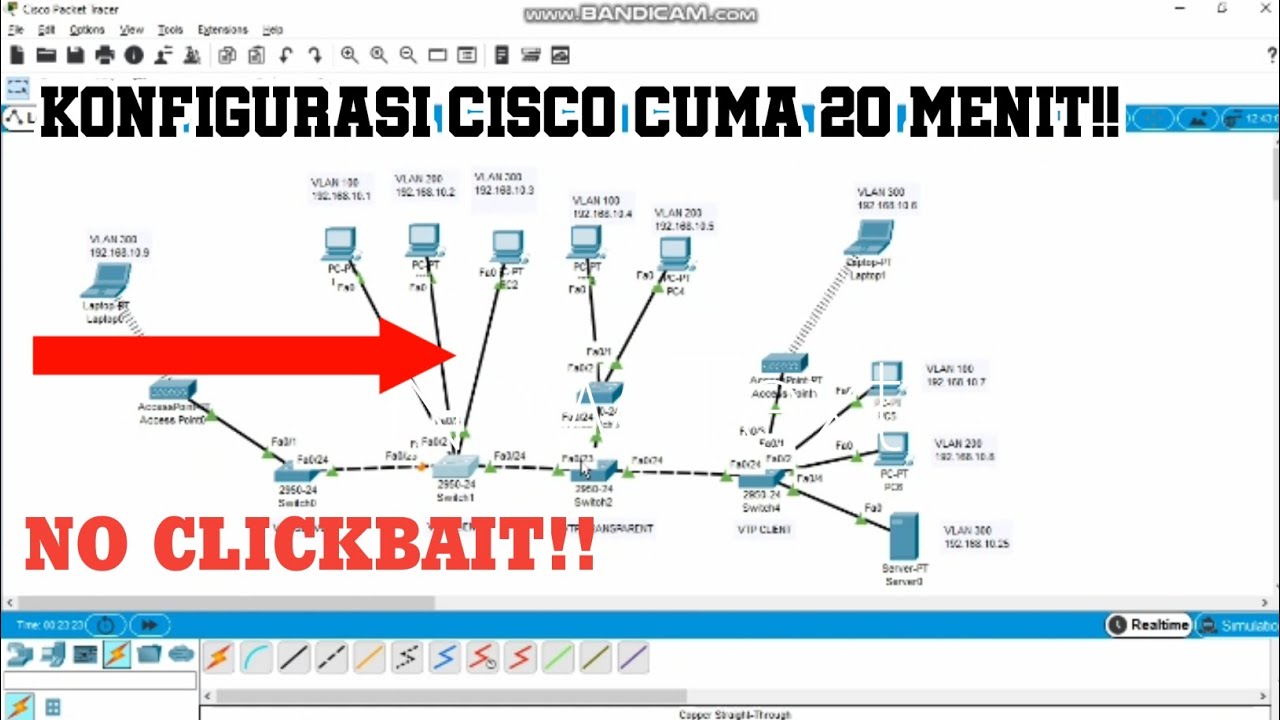 CARA KONFIGURASI CISCOR 20 MENIT!!! - YouTube