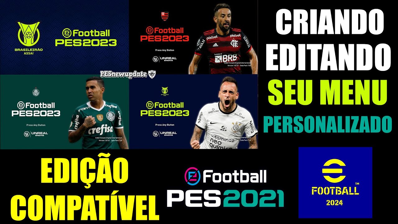 PES 2021 - APRENDA CRIAR E EDITAR SEU PRÓPRIO MENU PARA PES 2021 E ...