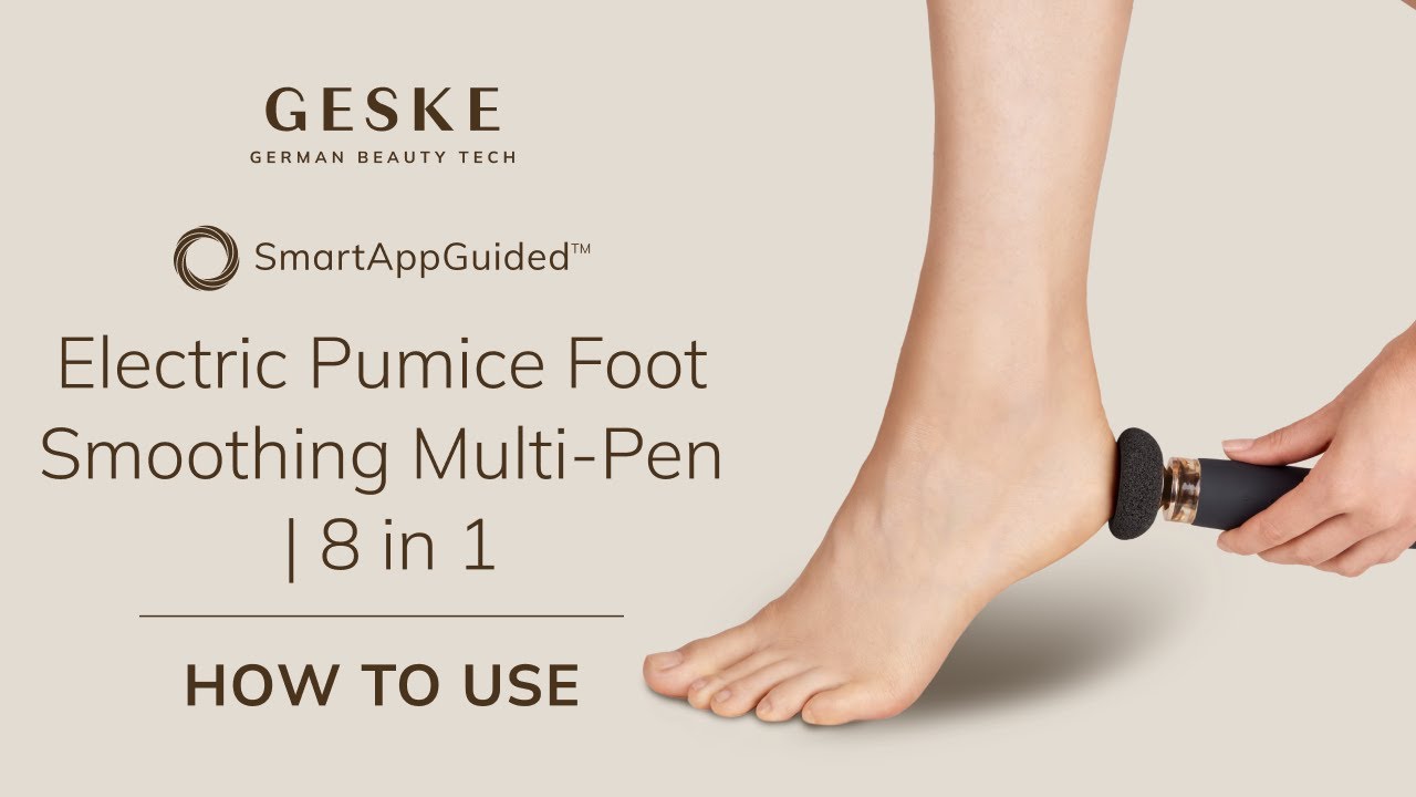 How to use GESKE - Electric Pumice Foot Smoothing Multi-Pen | 8 in 1 ...
