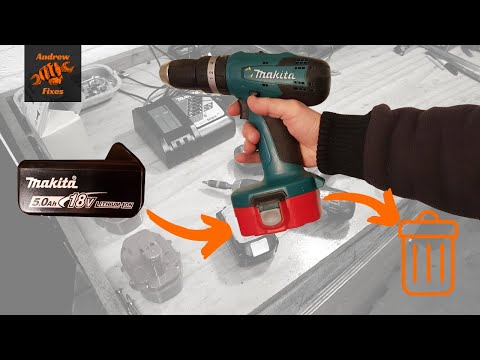 Makita NiCad to Lithium conversion | Makita NiMh to Li ion adapter | Using LXT battery on NiCd tool