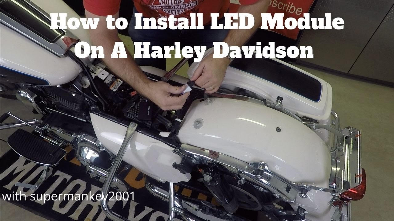 How to install Hyper flash LED modual On your Harley Davidson - YouTube