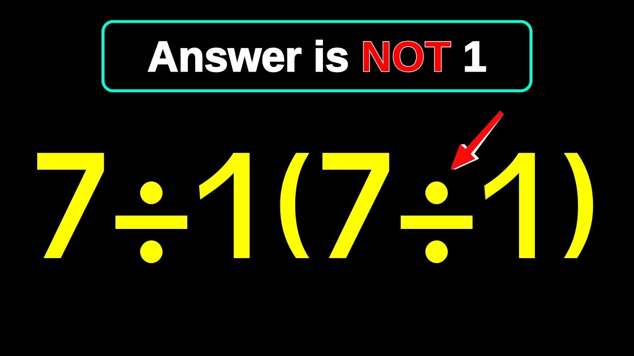 Most People Get This Simple Math Question Wrong! - YouTube