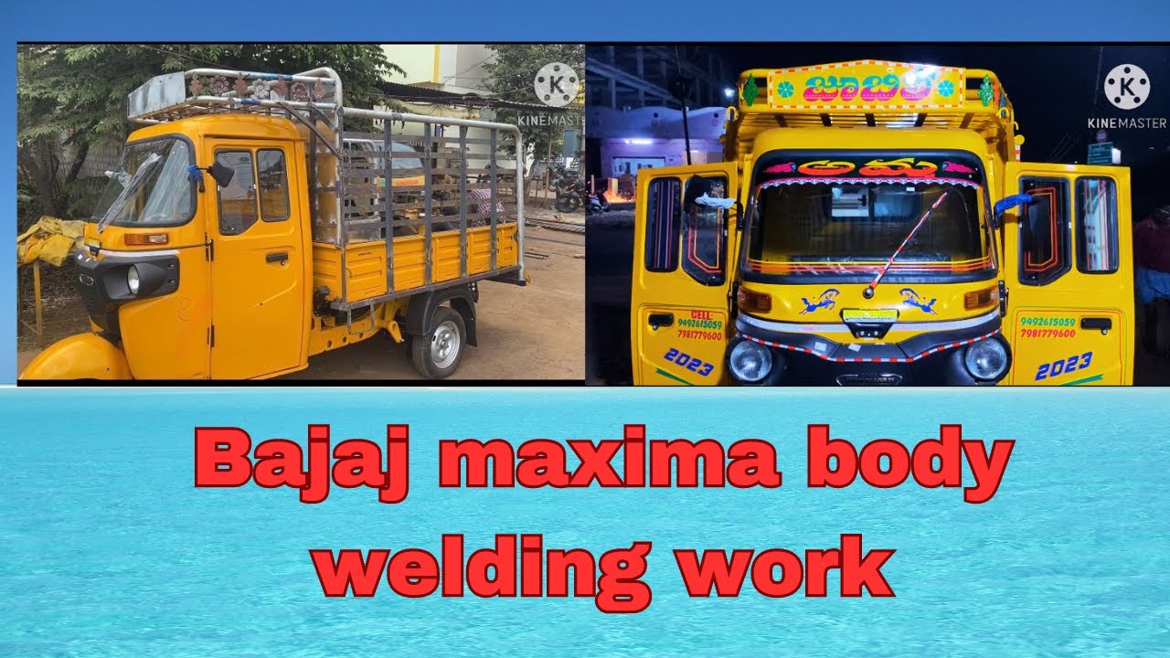 BAJAJ MAXIMA BODY WELDING WORK - YouTube
