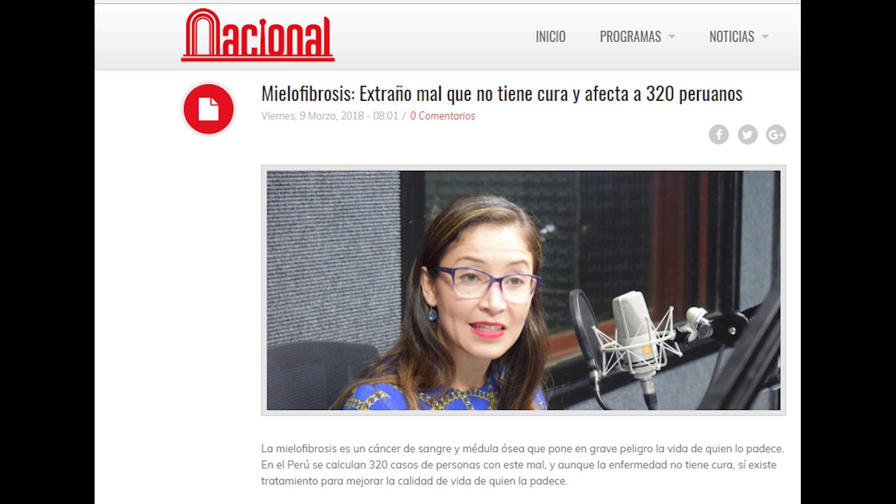 Esperantra pacientes Perú - Mielofibrosis, Karla Ruiz de Castilla en ...