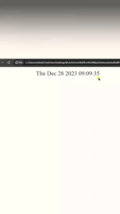See Current Date And Time Using HTML And JavaScript | HTML | CSS | JavaScript| #coding #html ...