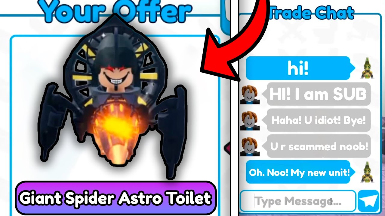 🔥 OMG! NOOO! 😱 I SCAMMED FOR NEW UNIT Giant Spider Astro Toilet! 💎 ...