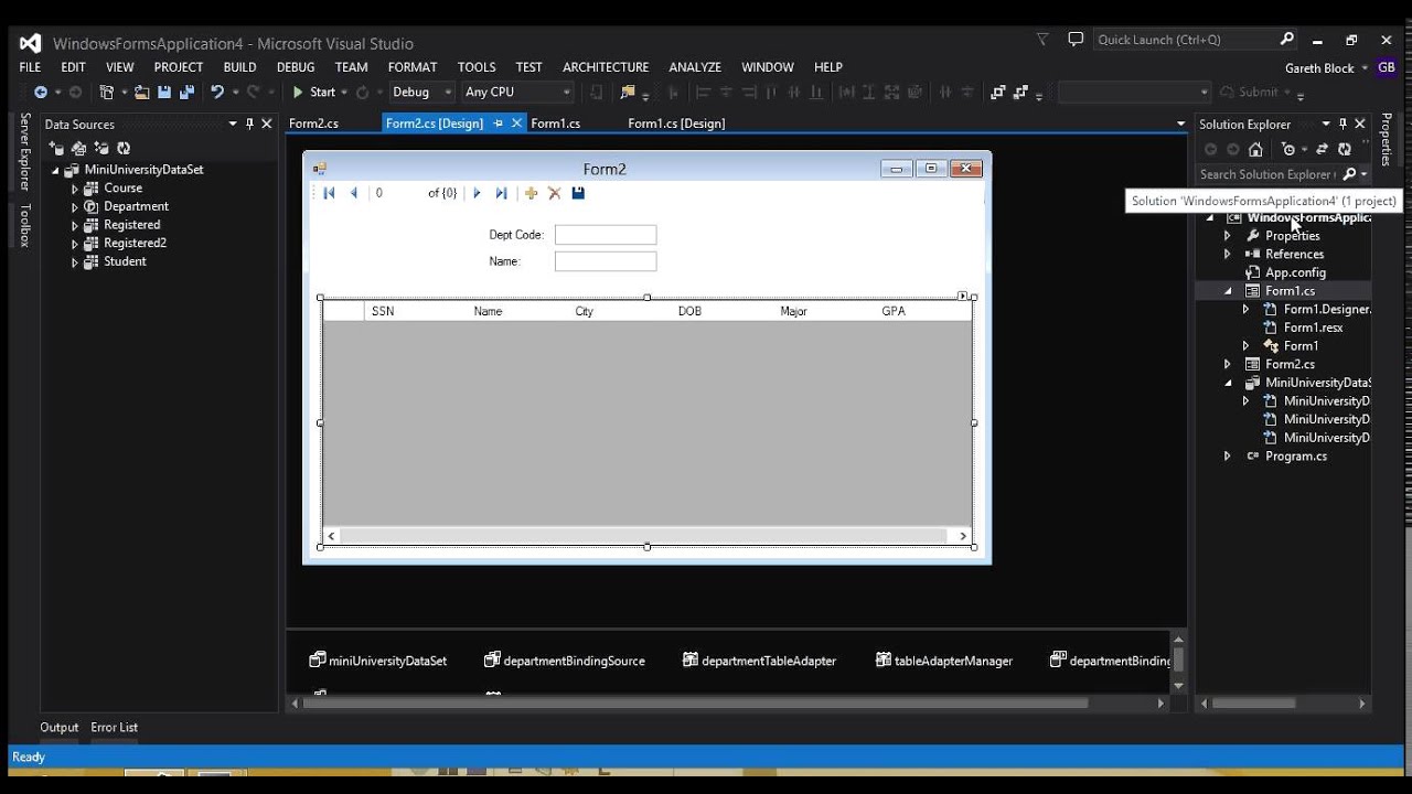 2 Connection To Ms Sql Database Using C Select Data From One Table 4490