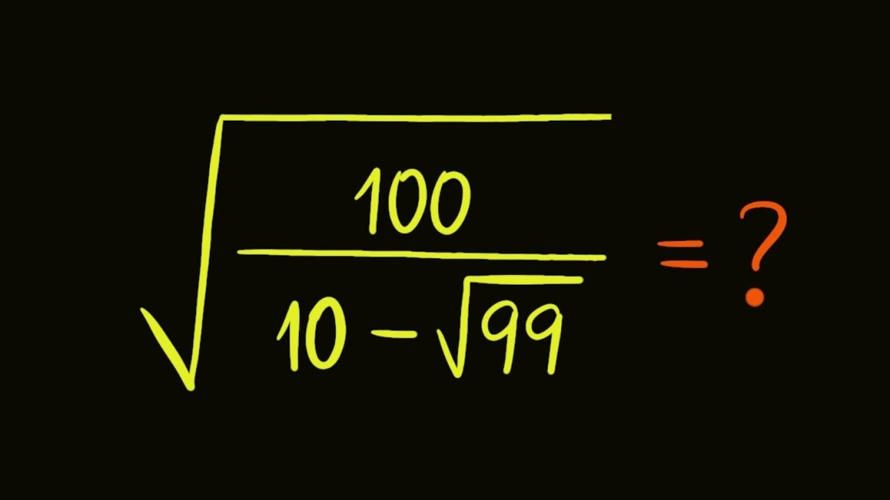 Nice Square Root Math Simplification - YouTube