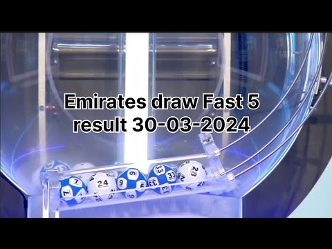 Emirates draw fast 5 result 30 March 2024|emirates fast 5 live - YouTube