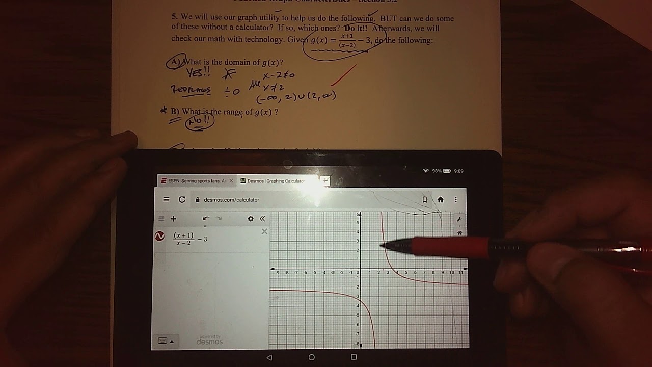 MAT 150 Section32 Bring on the Algebra with Graph Calculator - YouTube