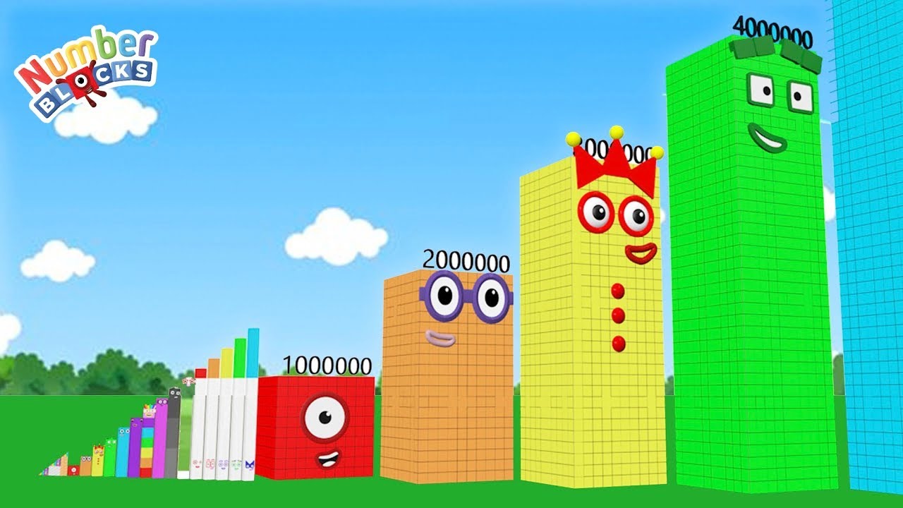 Numberblocks Step Squad Full Episodes 100 vs 880 MILLION BIGGEST ...