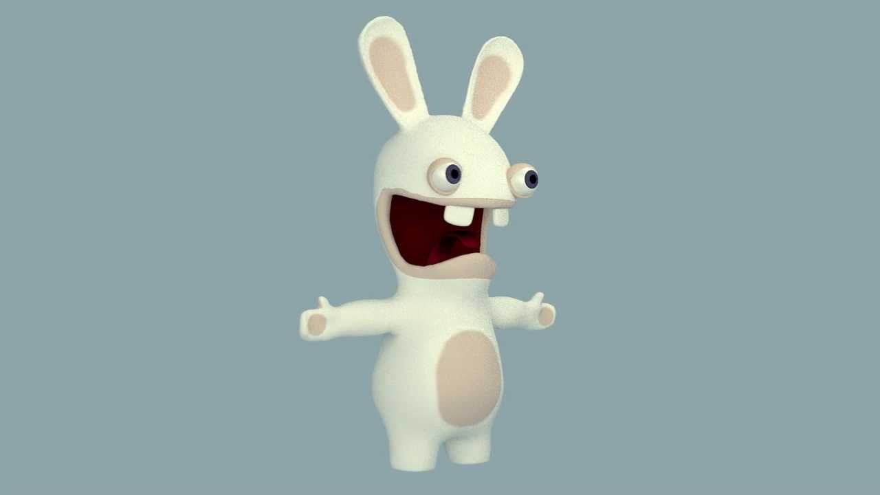 0001 0223 blender rabbids fanart test render - YouTube