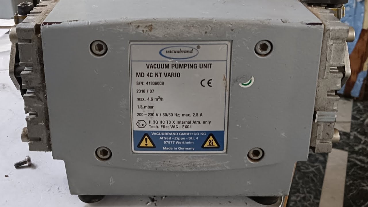 Vacuubrand Vacuum pumping Unit MD 4C NT VARIO #systronic #vacuubrand # ...