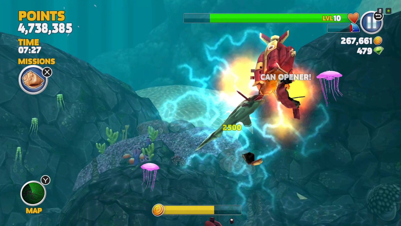 Hungry Shark Evolution - Electro Shark Android Gameplay #5 - YouTube